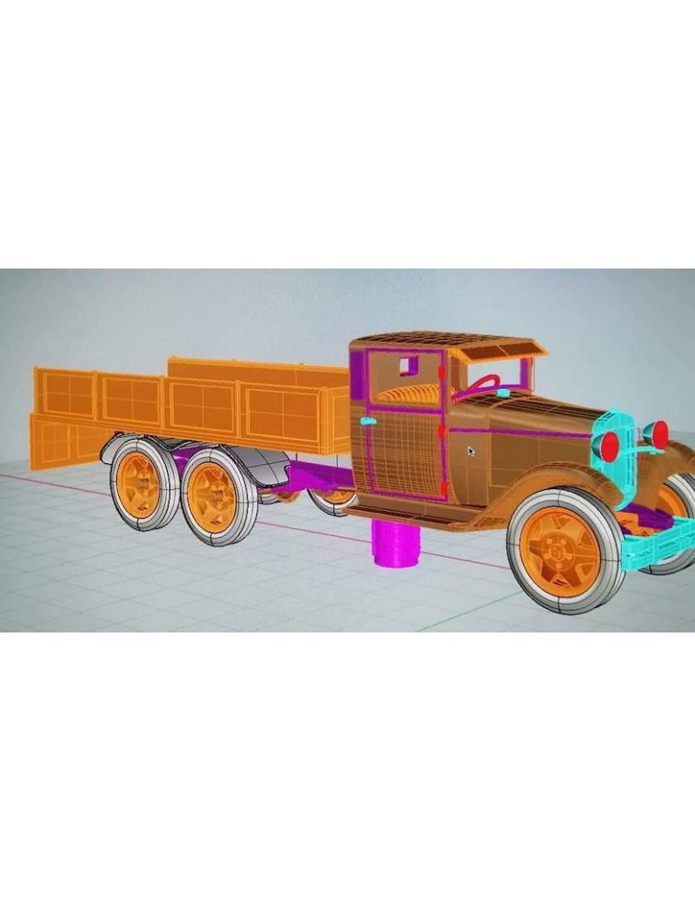 FORD AA TANDEM • SCUDERIA FERRARI TRANSPORTER by ABC BRIANZA