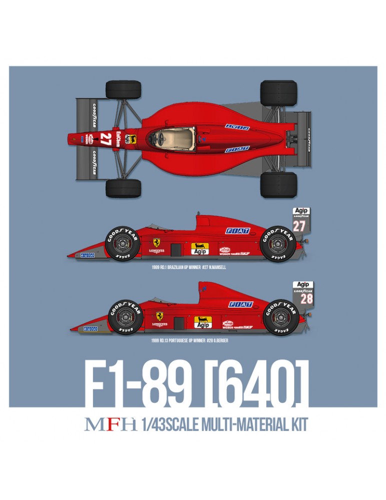 FERRARI F1-89 (640) (K783 VER. A) by MODEL FACTORY HIRO