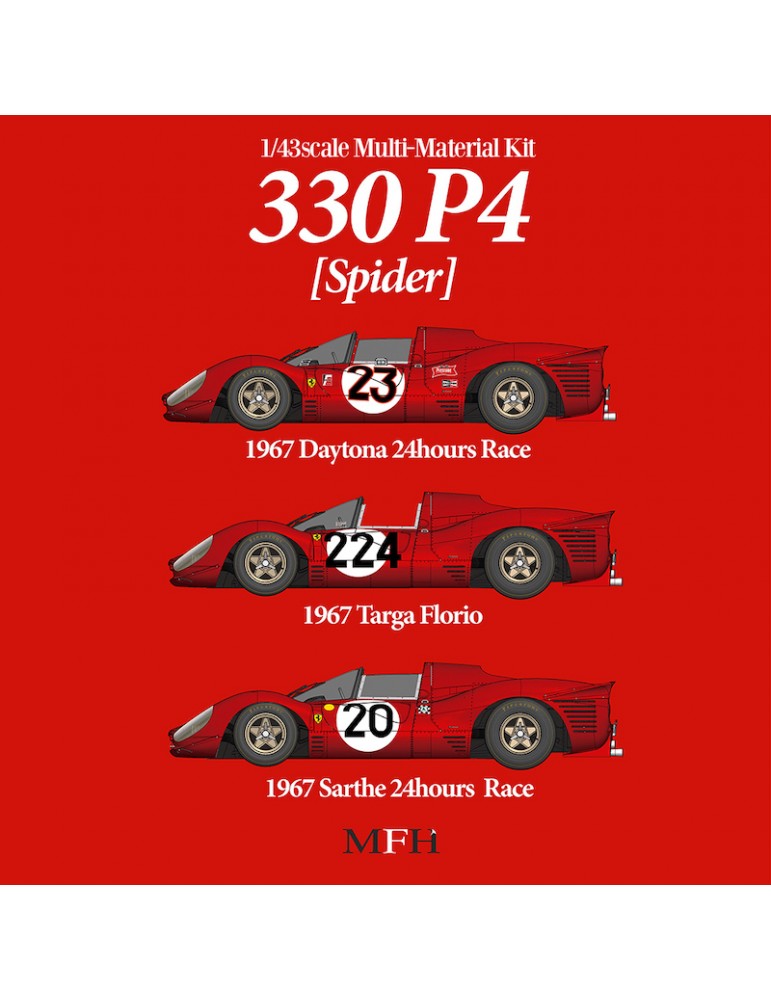 FERRARI 330 P4 SPIDER (VER. A) (K787) by MODEL FACTORY HIRO