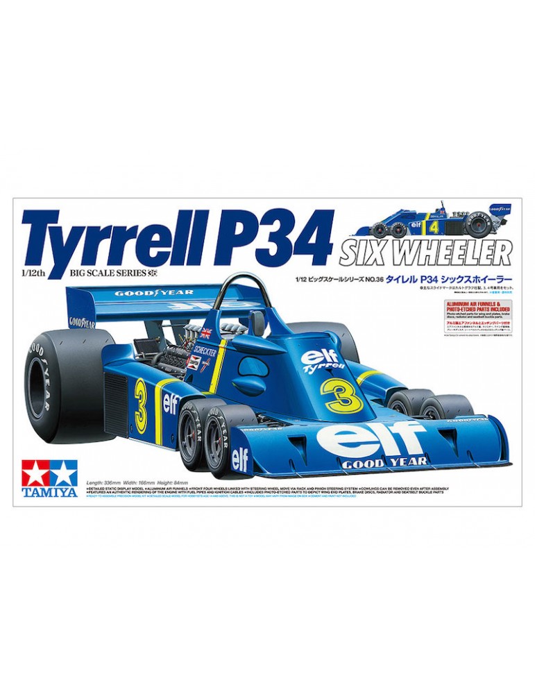 TYRRELL P34 SIX WHEELER (12036) by TAMIYA